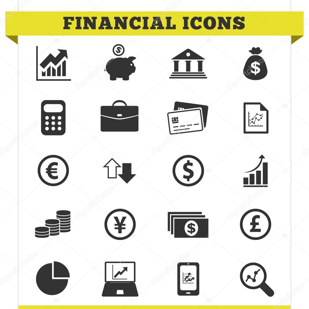 Financial Icons Vector Set Stock Vector Image by ©NiroDesign #25109629