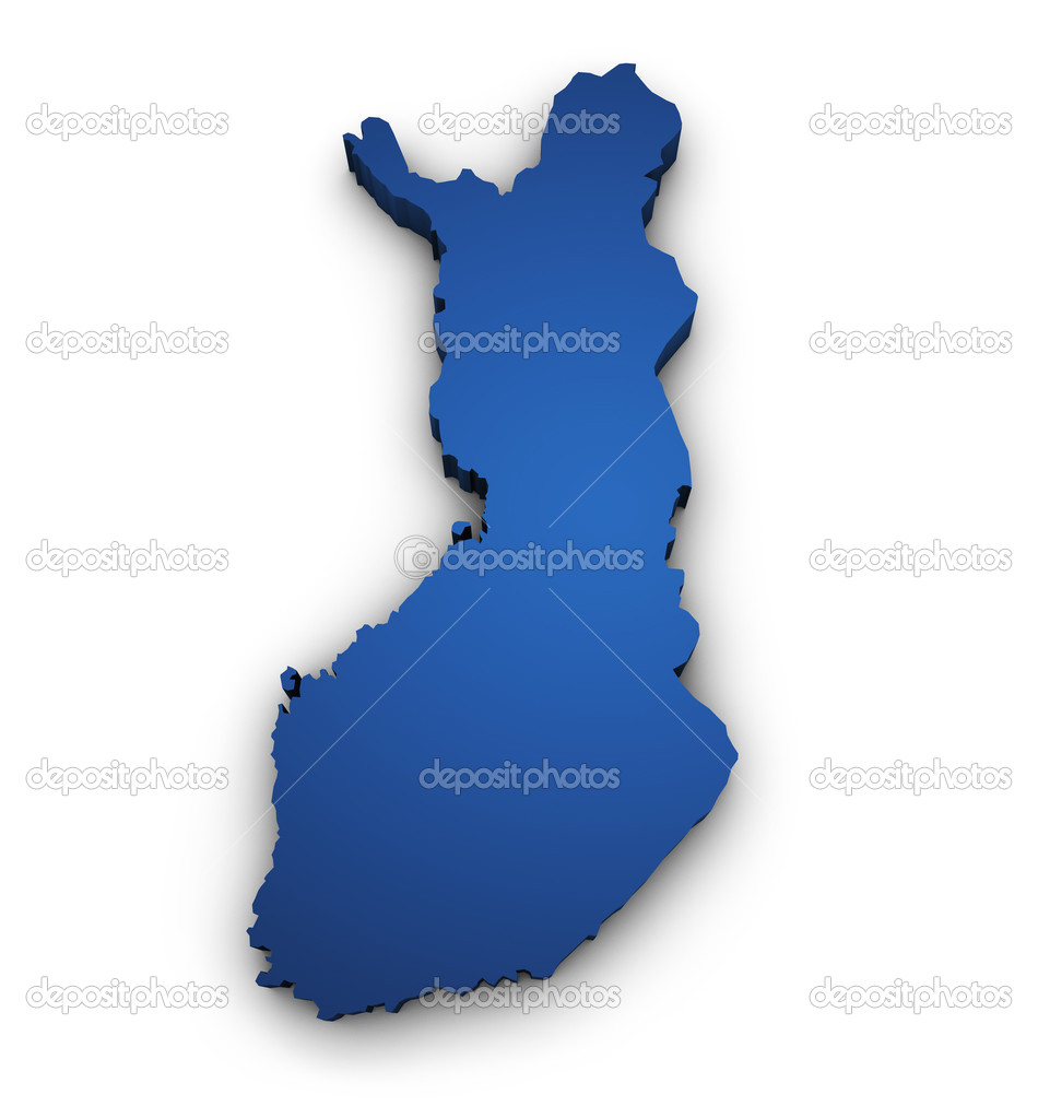 Map Of Finland 3d Shape — Stock Photo © NiroDesign #37465537