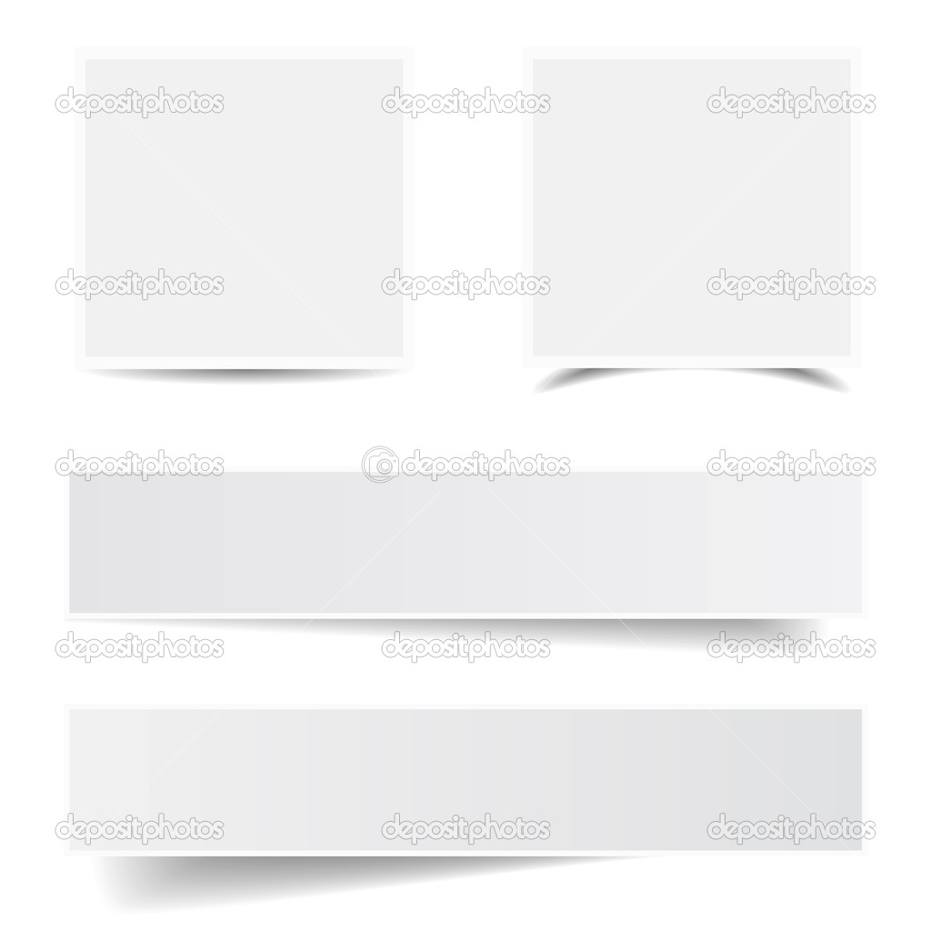 Paper Frame Shadow Collection Stock Vector Image by ©NiroDesign #43378811