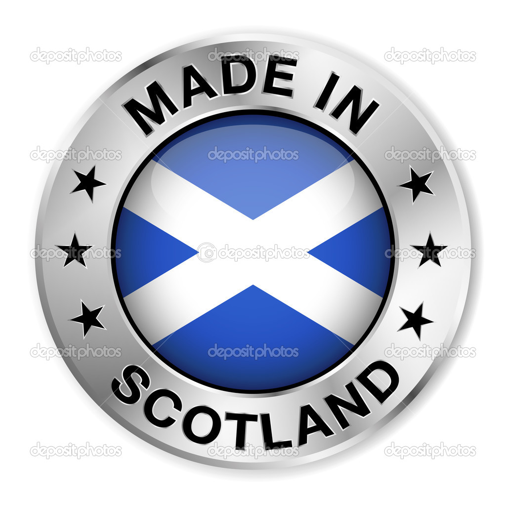 Made In Scotland Silver Badge Stock Vector Image by ©NiroDesign #43420609