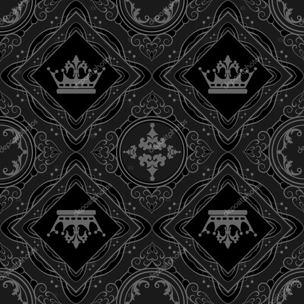 Seamless Vintage. Wallpaper Pattern. Vector — Stock Vector © kio777 ...