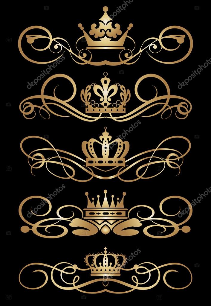 Gold Victorian Scrolls