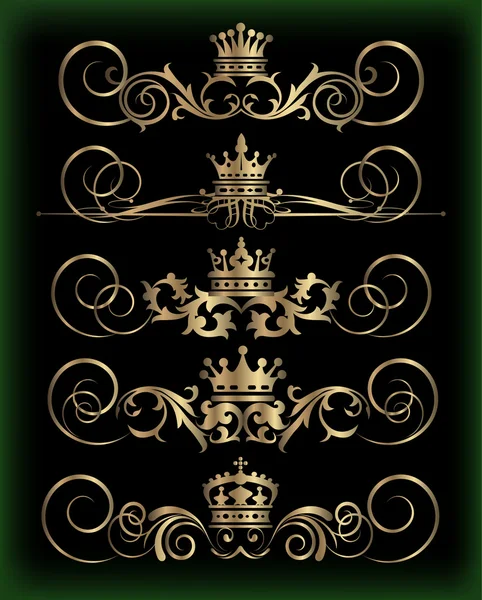 Victorian Scrolls and crown Stock Vector Image by ©kio777 #7488656