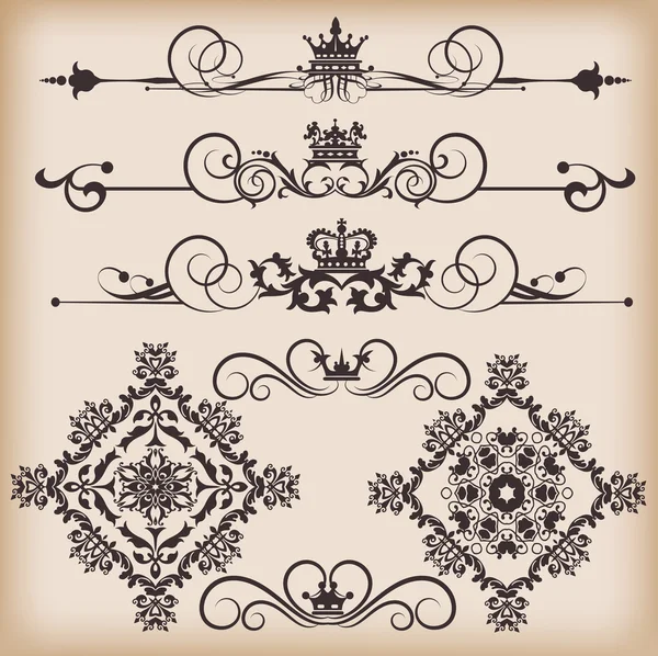 Victorian Scrolls and crown Stock Vector Image by ©kio777 #7488656