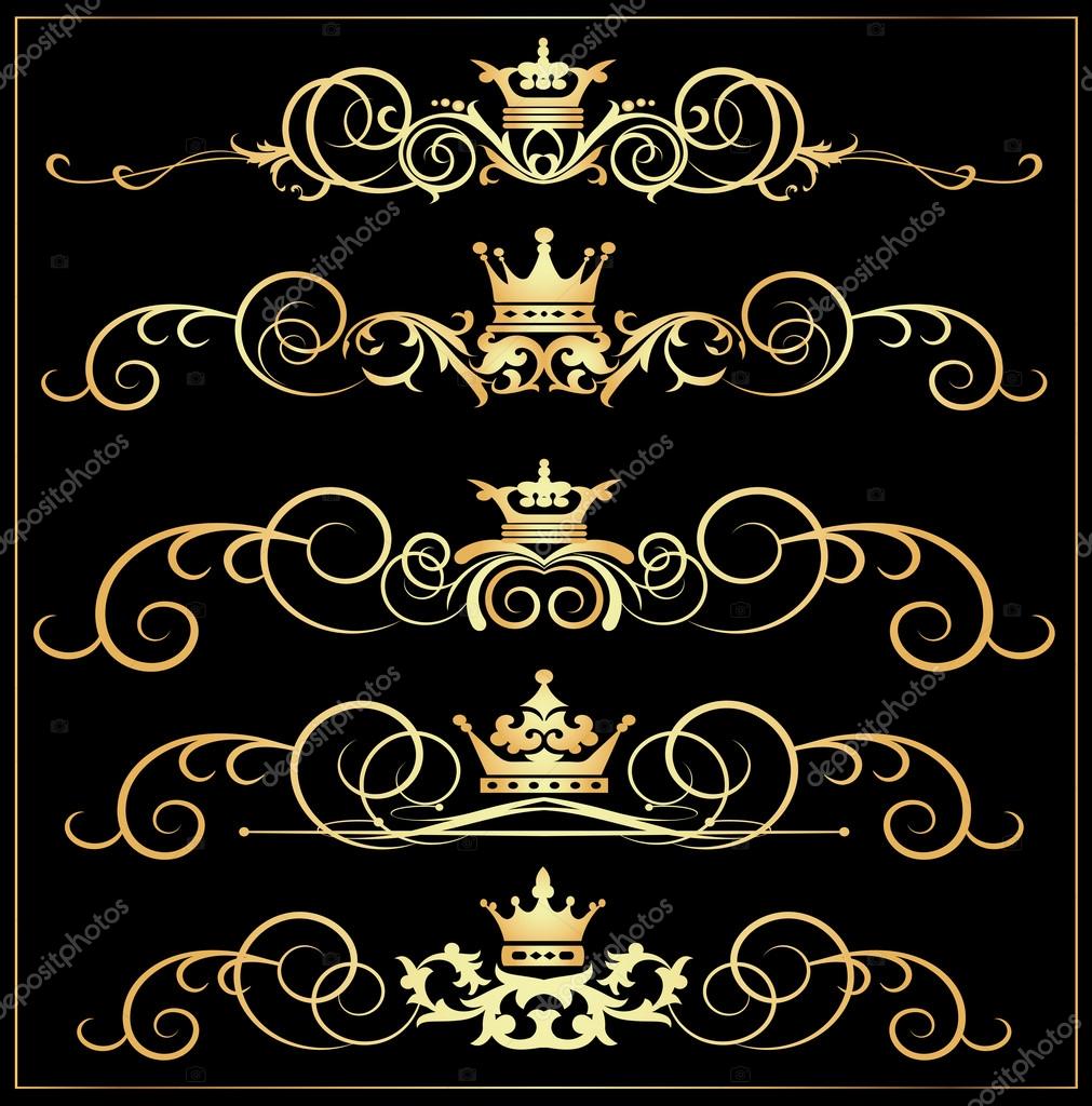 Gold Victorian Scrolls