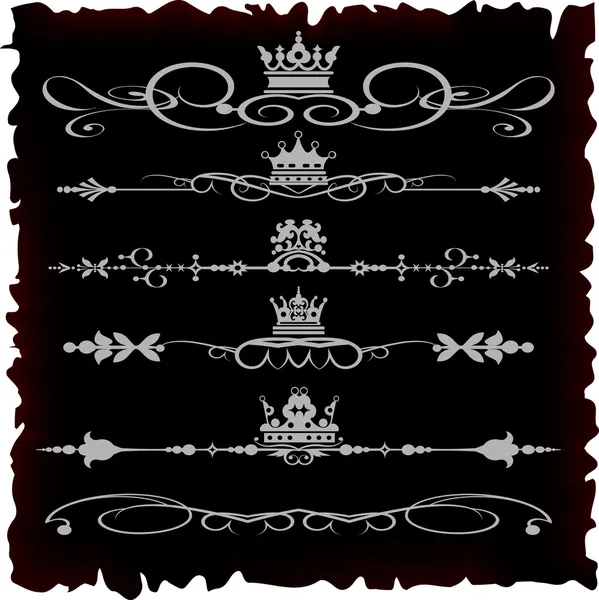 Victorian Scrolls and crown Stock Vector by ©kio777 7488656
