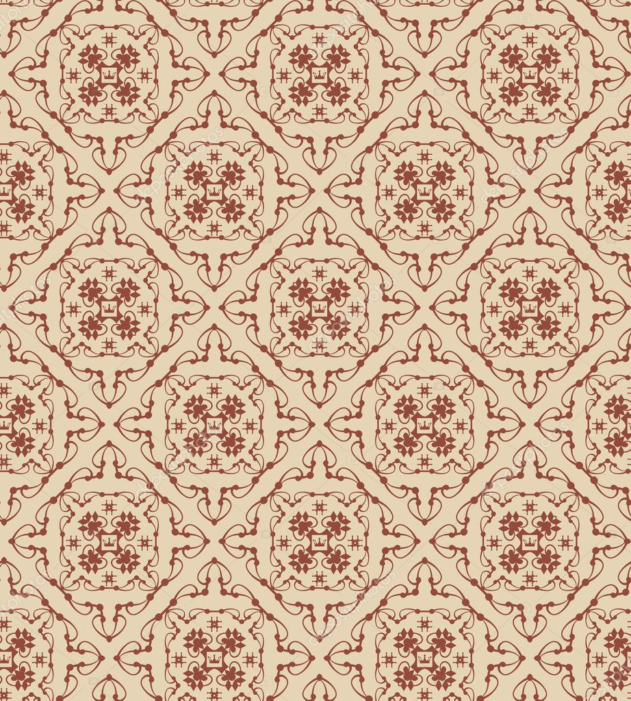 Background retro: wallpaper, pattern, seamless, vector. Stock Vector by ...