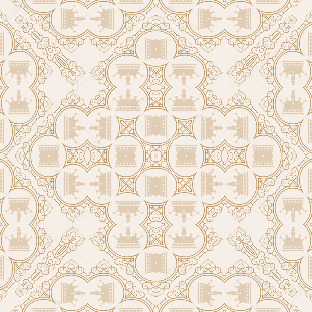 Vector background retro: wallpaper, pattern, seamless Stock Vector ...