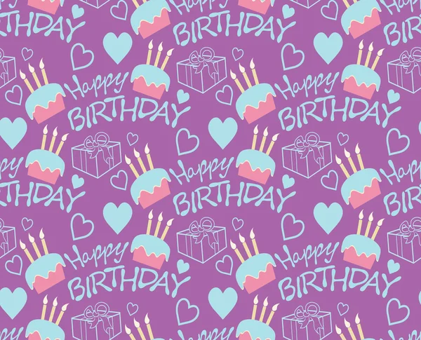 Happy Birthday seamless pattern texture background paper for packing ...