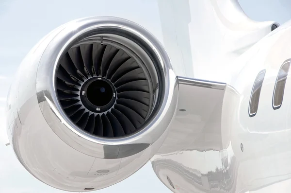 Jet Engine on a Private Plane - Bombardier Stock Photo by ©tr3gi 9549590