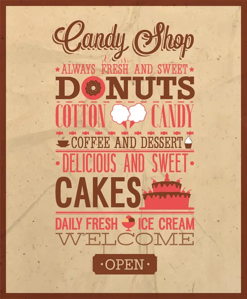 Candy shop text Stock Vectors, Royalty Free Candy shop text ...