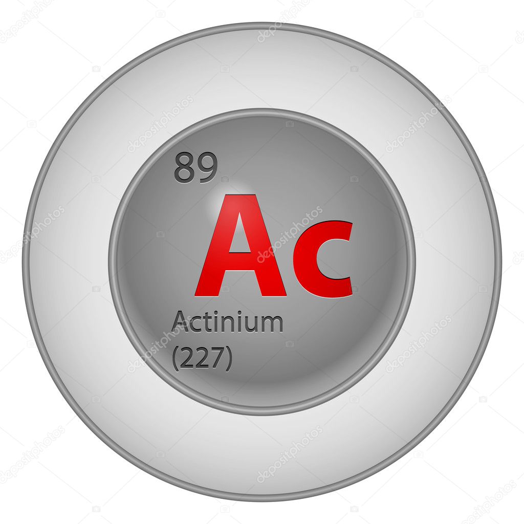 Actinium element — Stock Vector © marincas_andrei #41599243