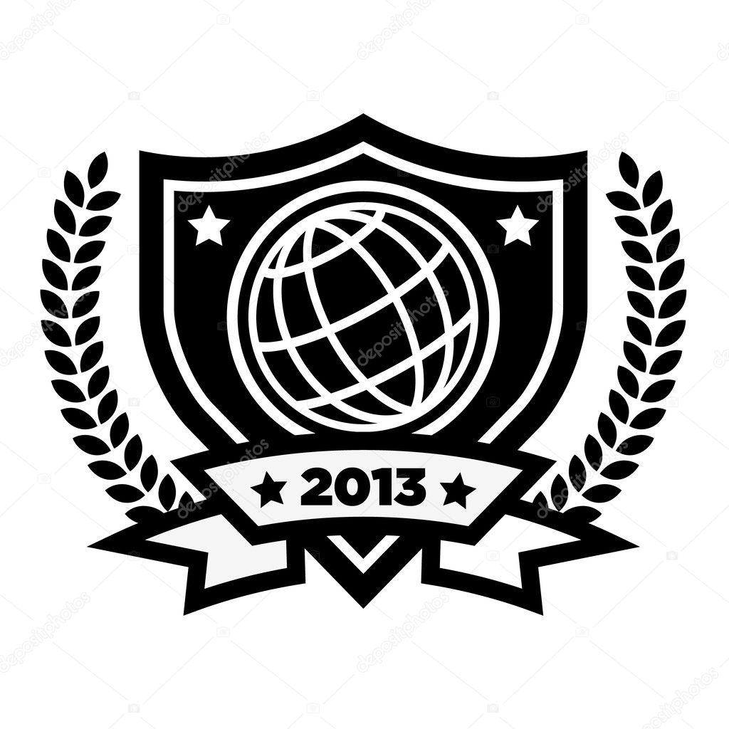Vector World Globe Emblem ⬇ Vector Image by © Mictoon | Vector Stock ...