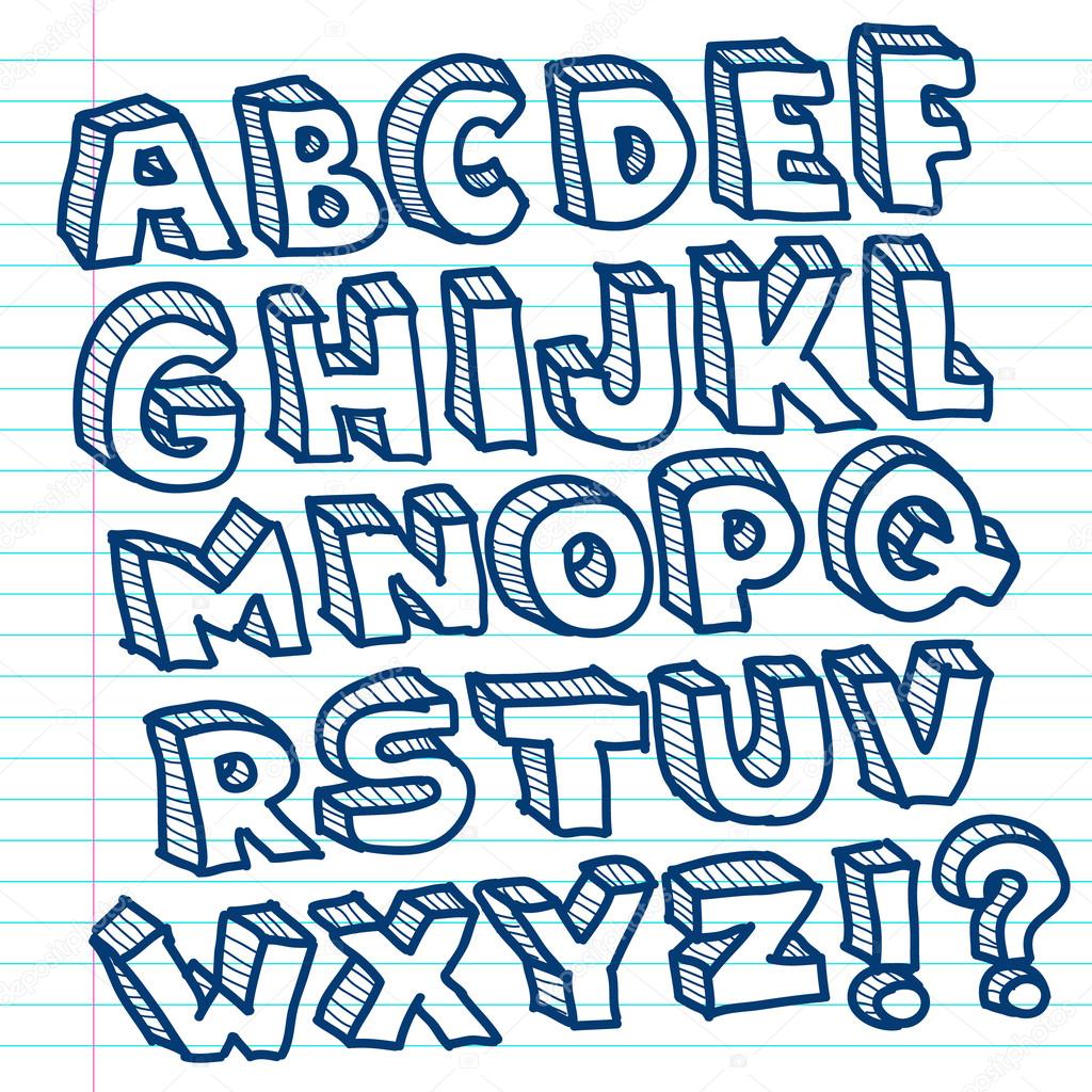 Zt080 Doodle Alphabet Doodle Art Letters Doodle Art