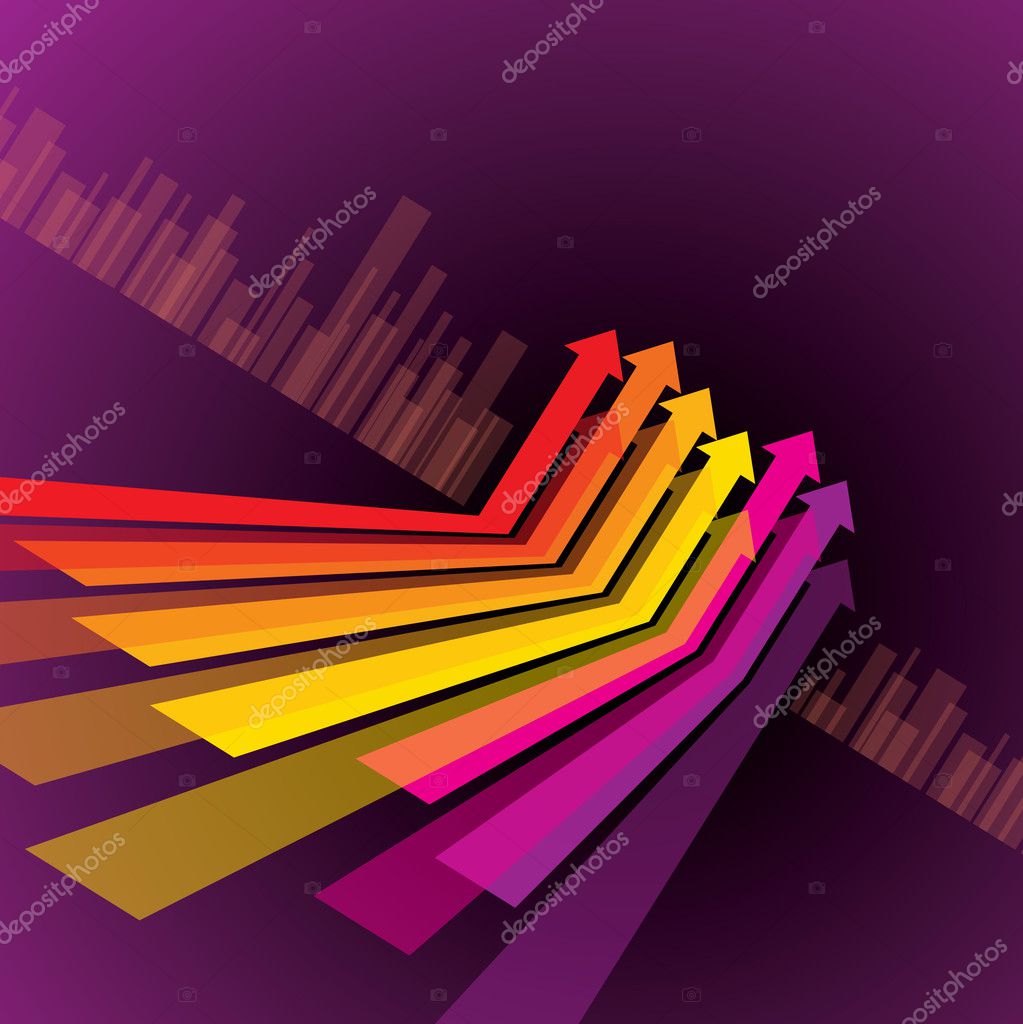 Colored upward arrow Stock Vector Image by ©arrtfoto #39316001