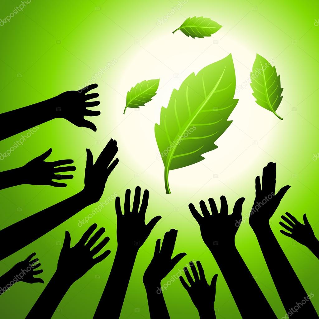 Save Green Stock Vector Image by ©arrtfoto #39545491