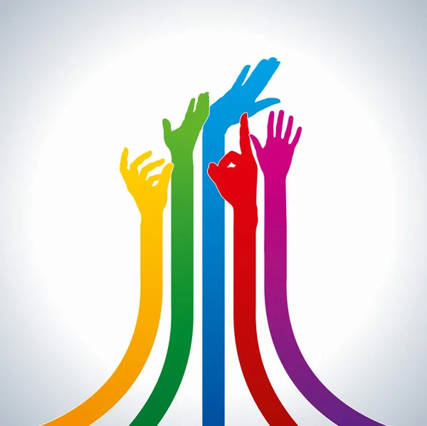 Colorful hand Stock Vector Image by ©designwork07 #23977419