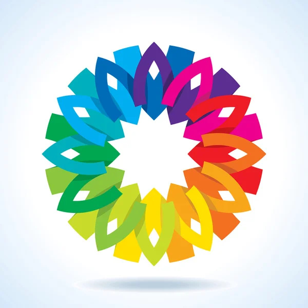 Color flower wheel Stock Vector by ©arrtfoto 39665875