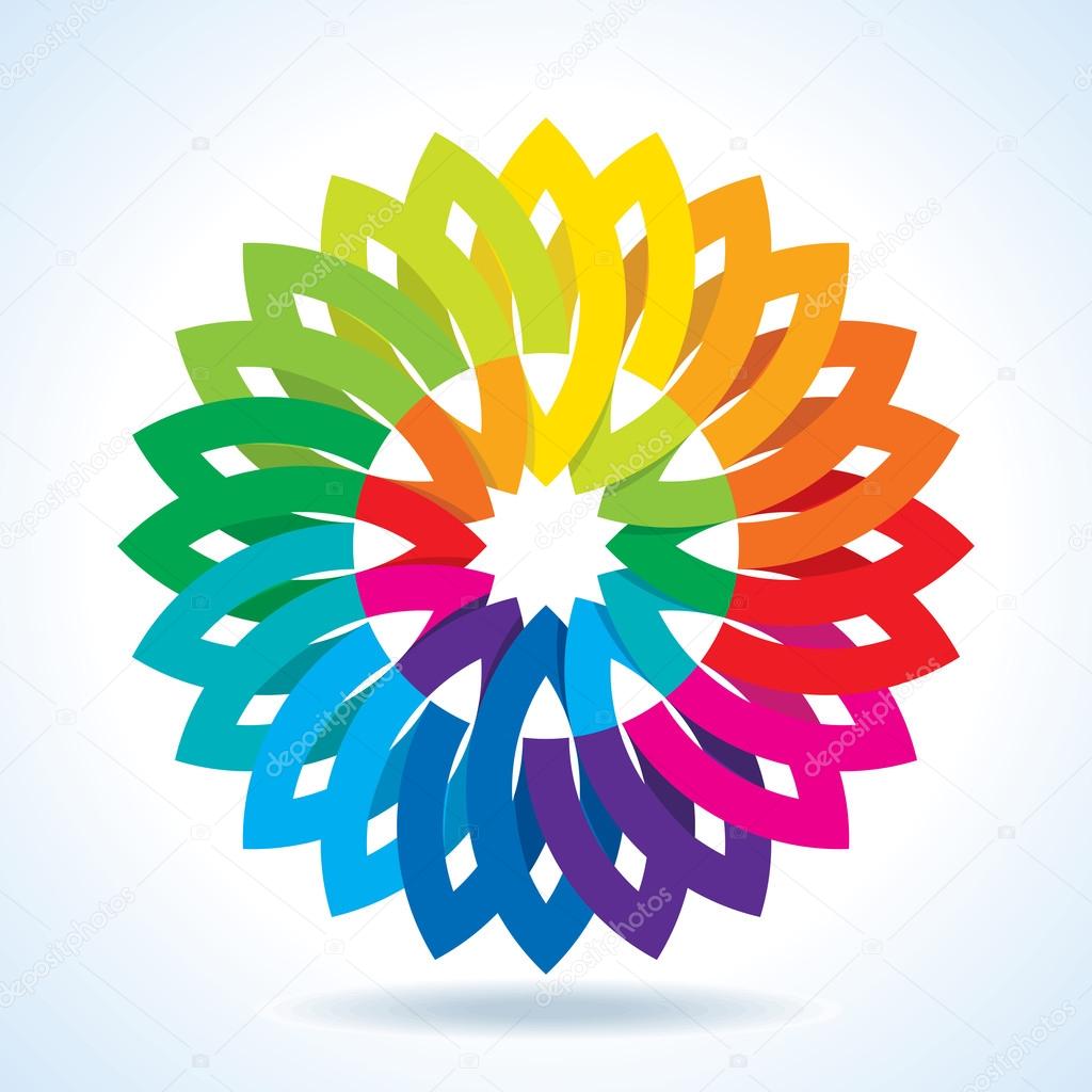 Color flower wheel Stock Vector Image by ©arrtfoto #39665869