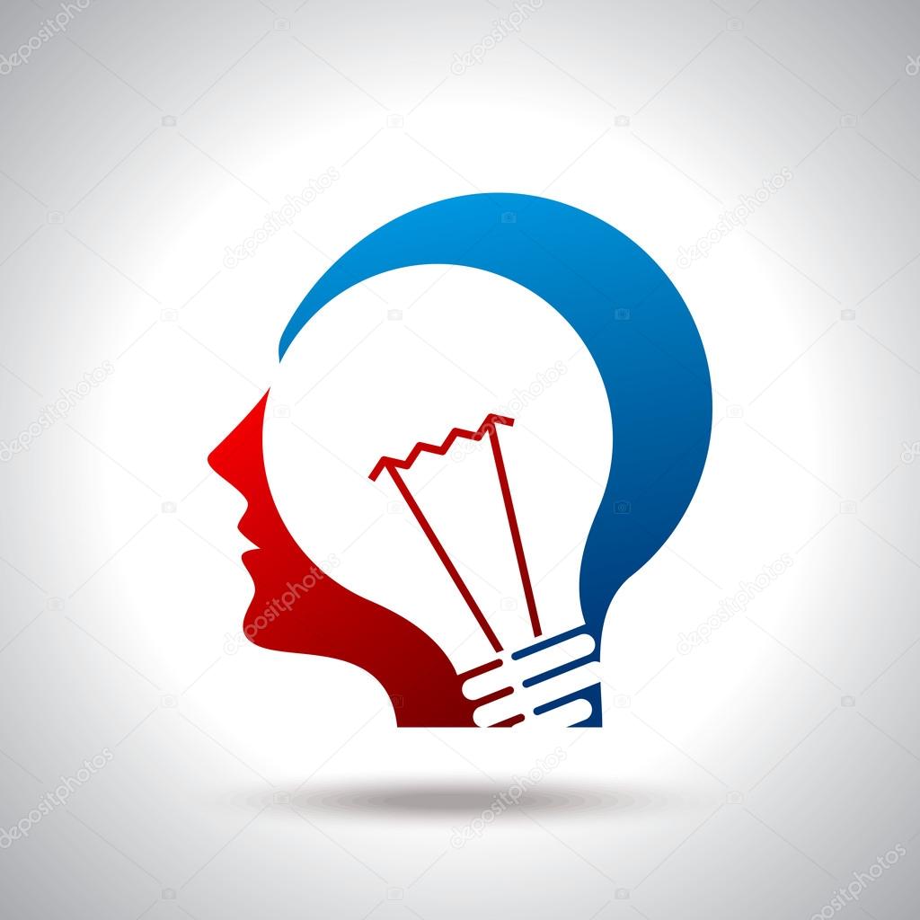 Human head thinking a new idea Stock Vector Image by ©arrtfoto #39961883