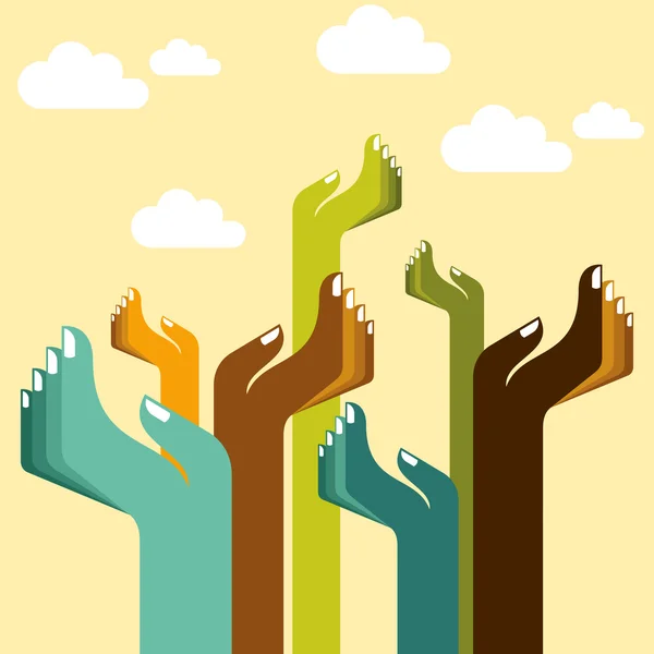 126 Colored helping hands Vector Images, Colored helping hands ...