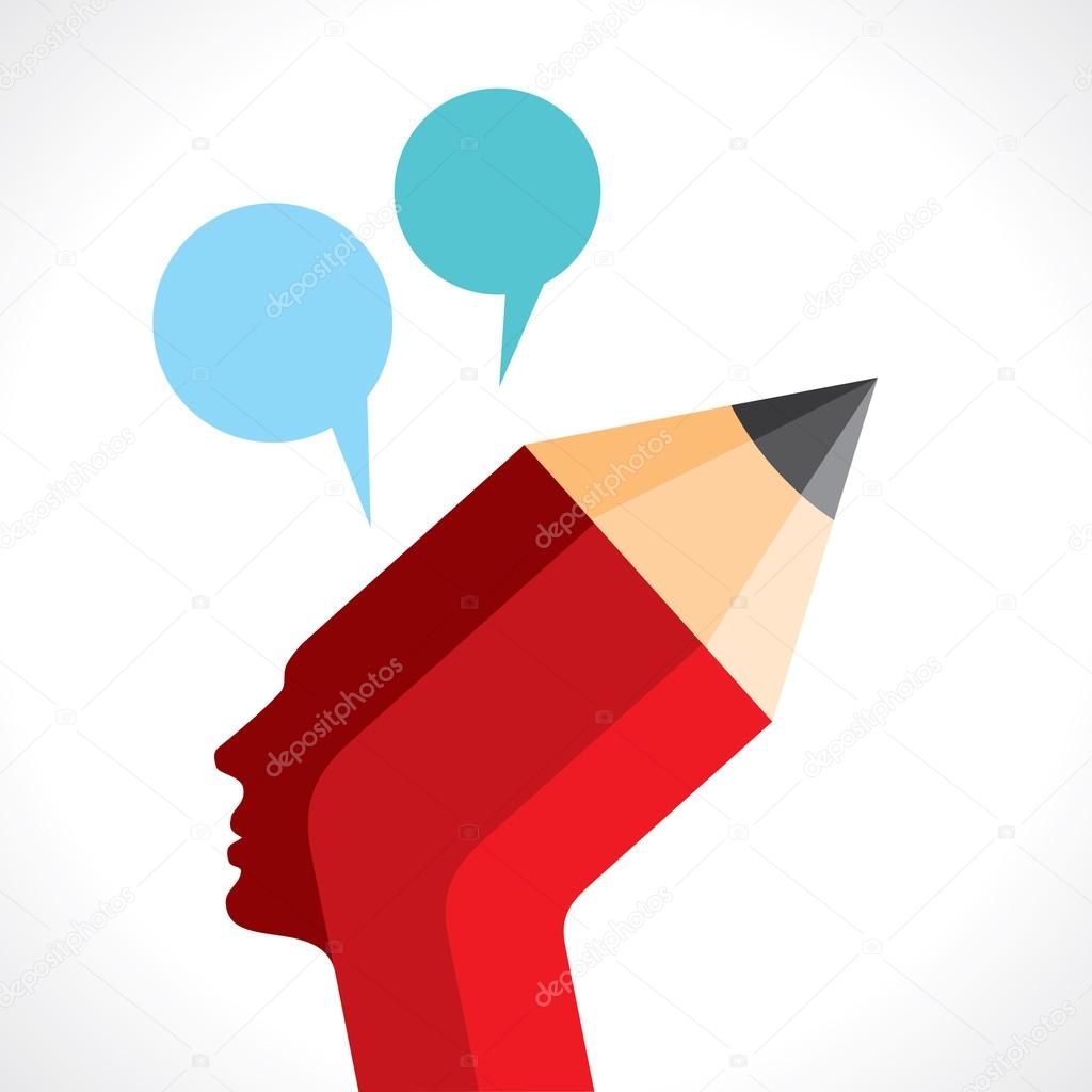 Human head thinking vector Stock Vector Image by ©arrtfoto #50452357