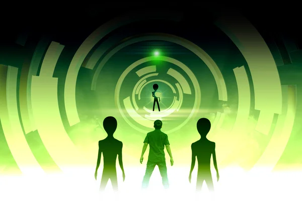 Alien silhouette Stock Photos, Royalty Free Alien silhouette Images ...