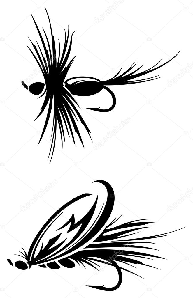Fly fishing lure Stock Vector Image by ©SlipFloat #21476193