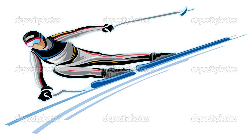 Snow skiing Stock Vector Image by ©SlipFloat #21519433