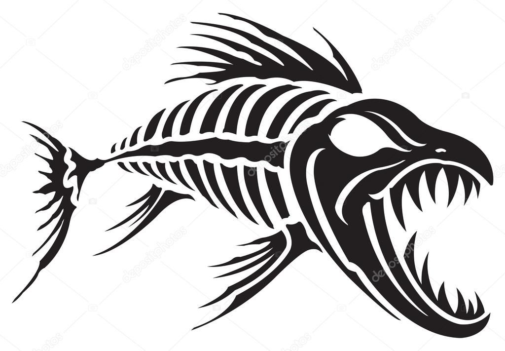 Fish Skeleton Stock Vector Image by ©SlipFloat #21667659