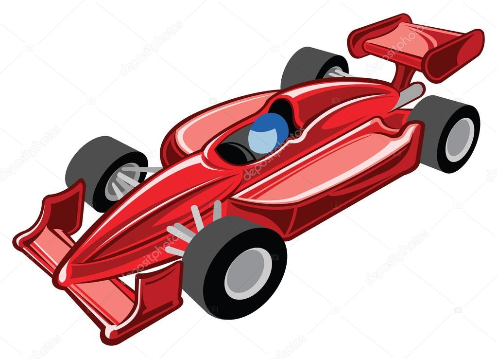 Red Race Car Clipart
