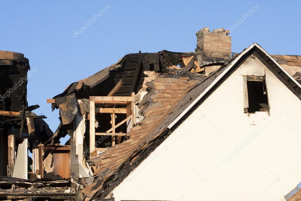 Home damaged by fire — Stock Photo © yobro10 #41363259
