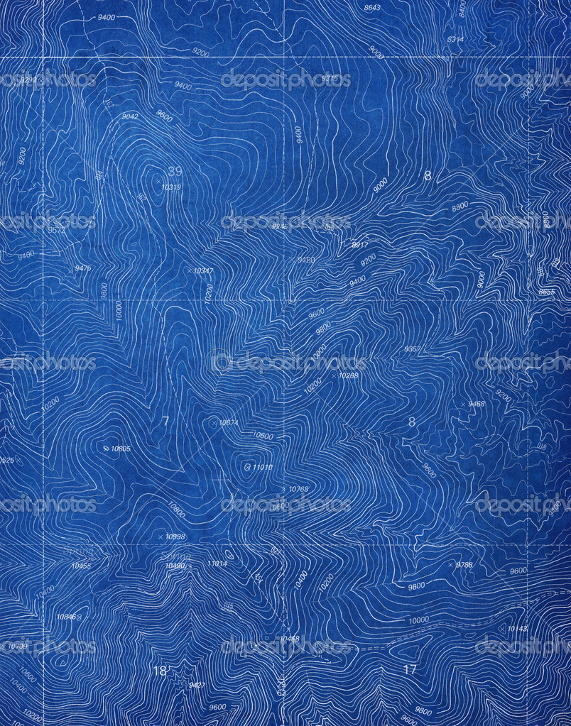 Topographical Blueprint Pattern Stock Photo by ©yobro10 41565181