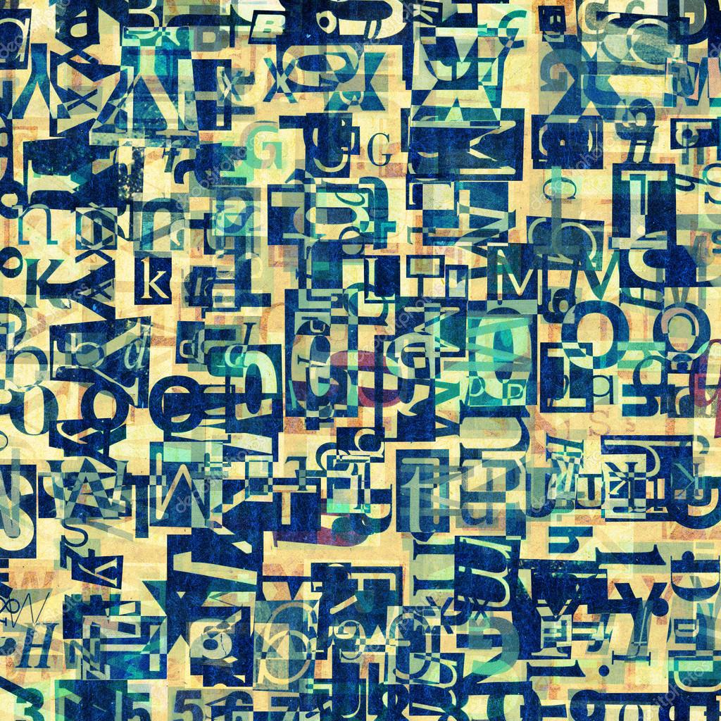 Newspaper, magazine collage letters background Stock Photo by ©flas100 ...