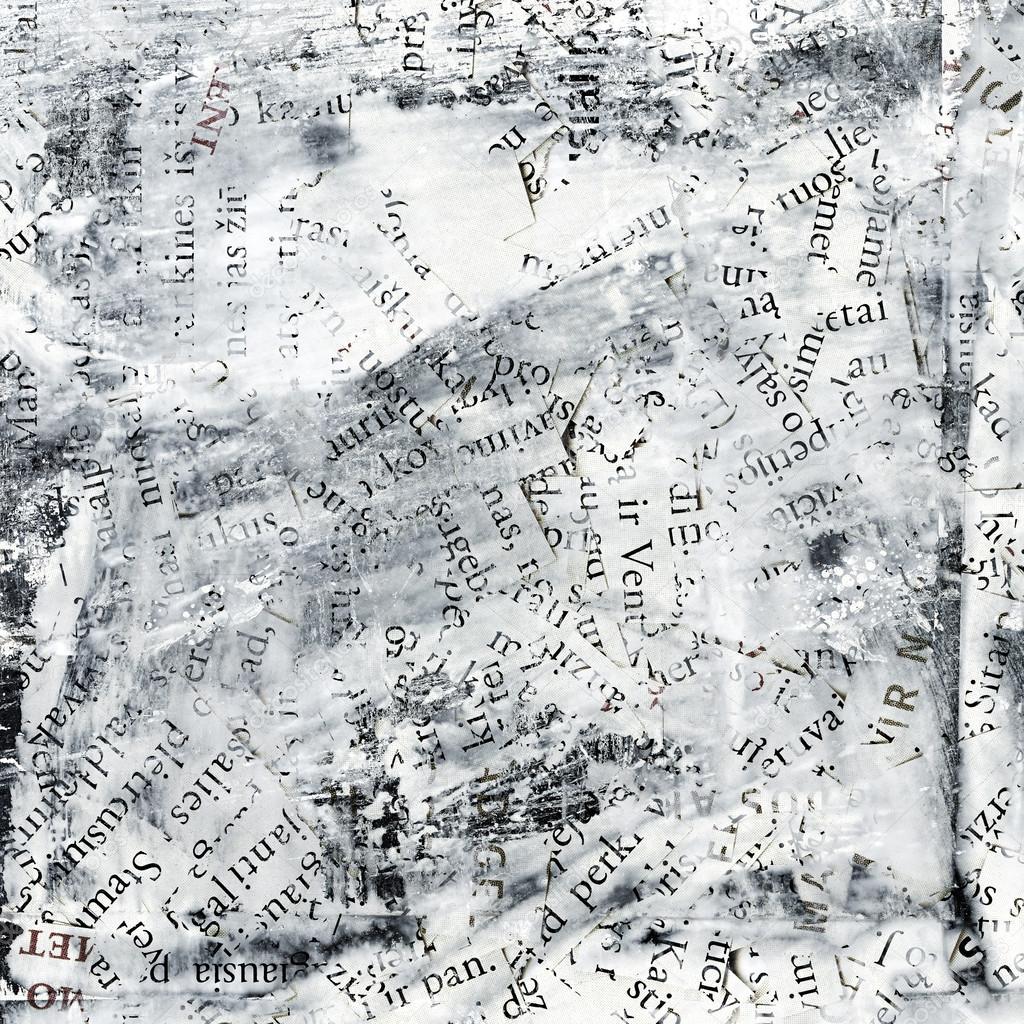 Newspaper, magazine collage grunge background — Stock Photo © flas100 ...