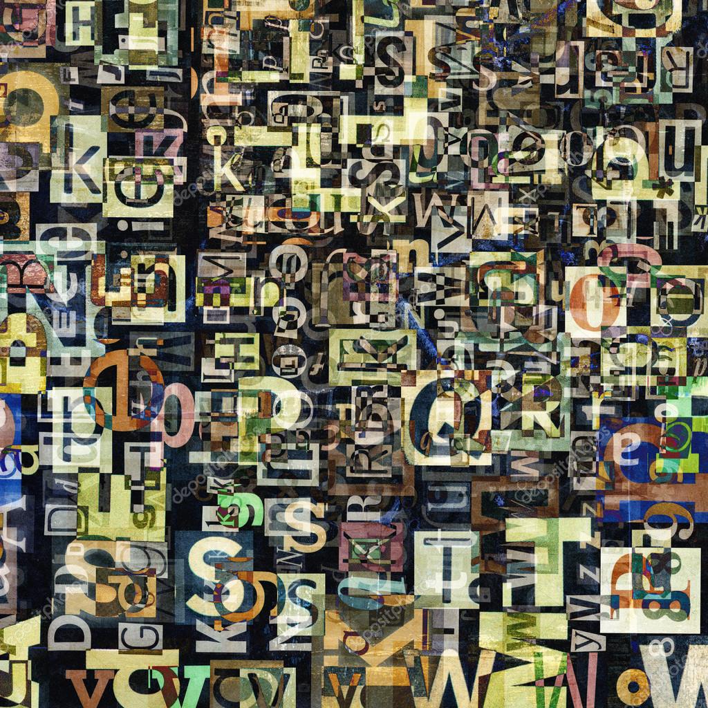 Newspaper, magazine collage grunge background Stock Photo by ©flas100 ...