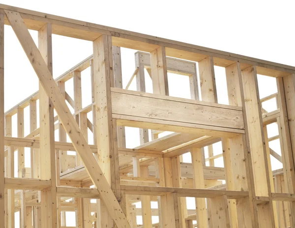 New construction of house, framework. — Stock Photo © flas100 #48468963