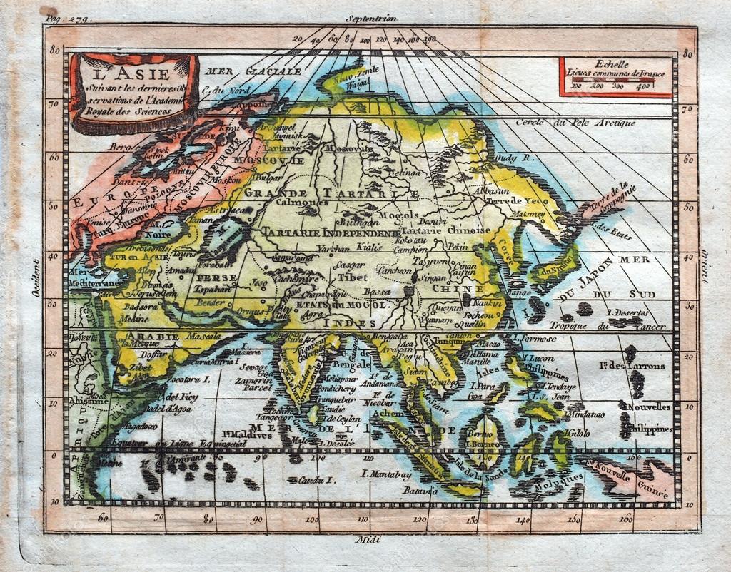 Mapa Antiguo De Asia