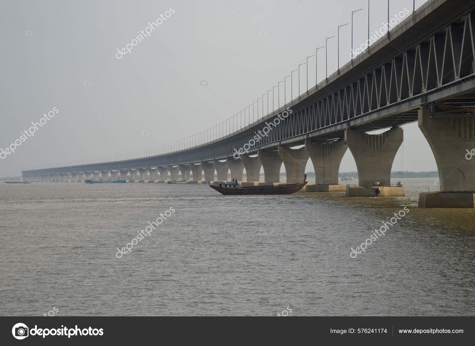 Vue Pont Polyvalent Padma Point Maowa Munshiganj Environ Dacca ...