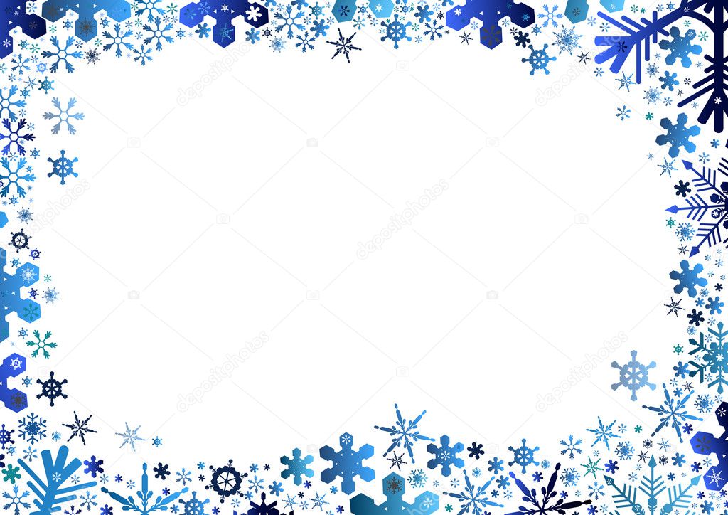 Blue snowflakes background Stock Vector Image by ©derviş #12737094
