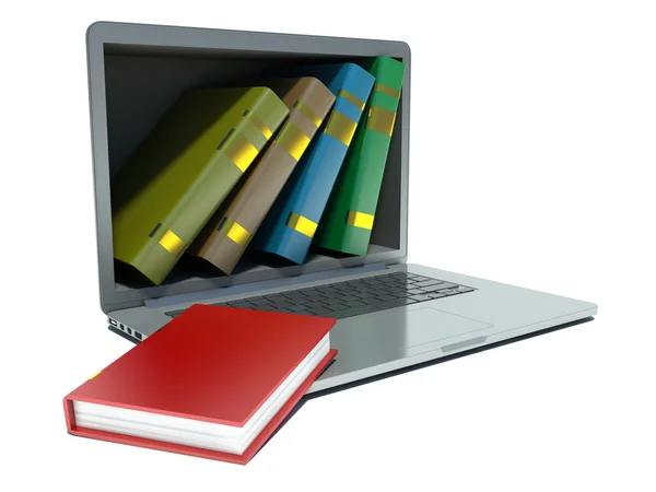 Books and laptop Stock Photo by ©ekostsov 18896081