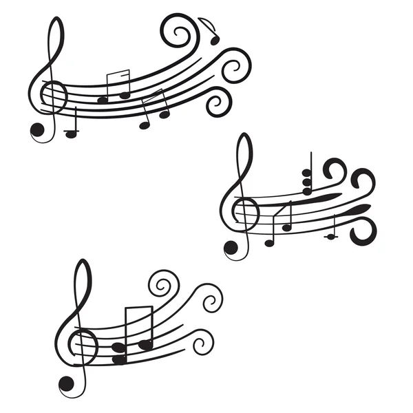 Music. Treble clef and notes for your design. Stock Vector by ©hi6un ...