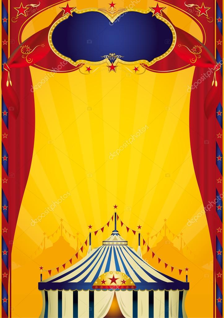 Circus yellow vintage — Stock Vector © tintin75 #29941893