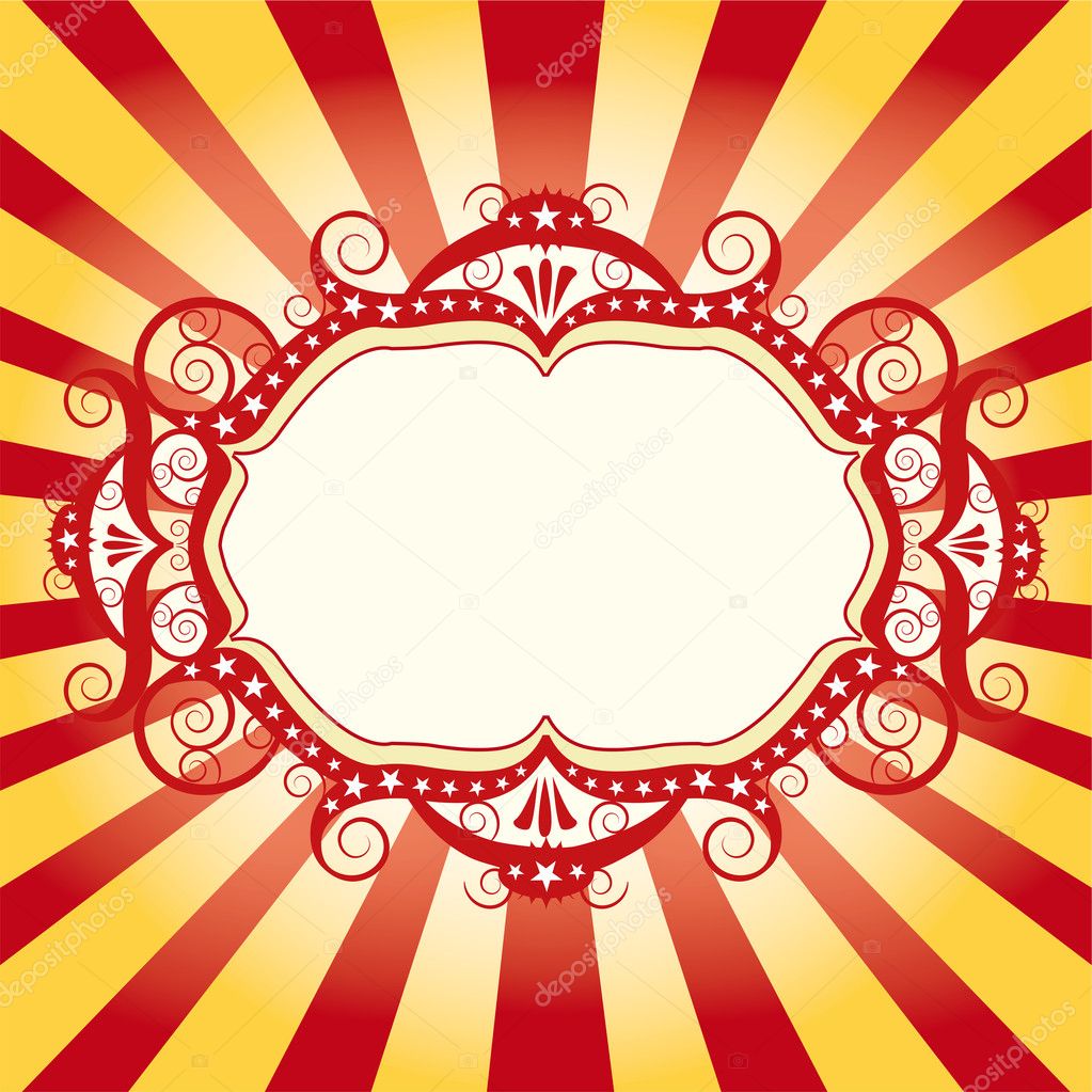 Red and yellow retro circus — Stock Vector #30002031