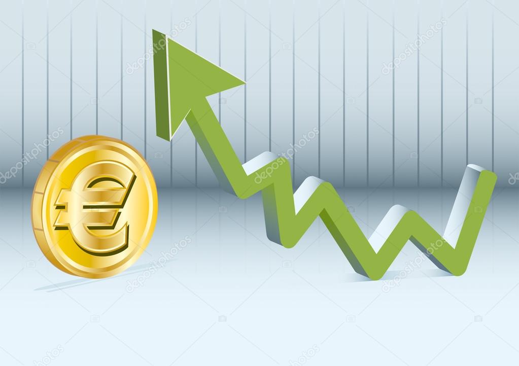 Euro is going up Stock Vector Image by ©tintin75 #30003081