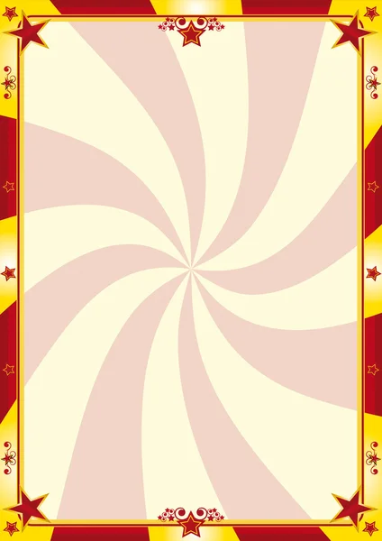 Red and yellow circus poster. - Stock Image - Everypixel
