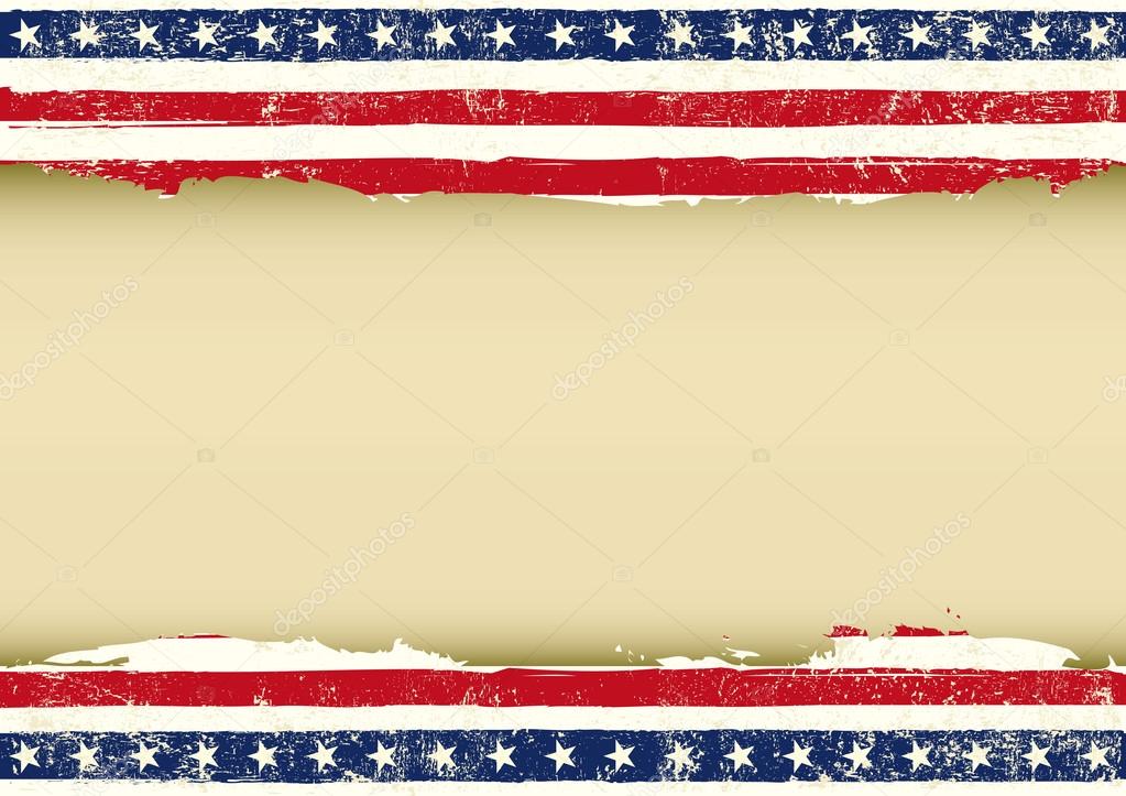 Horizontal American dirty flag — Stock Vector © tintin75 #51177451