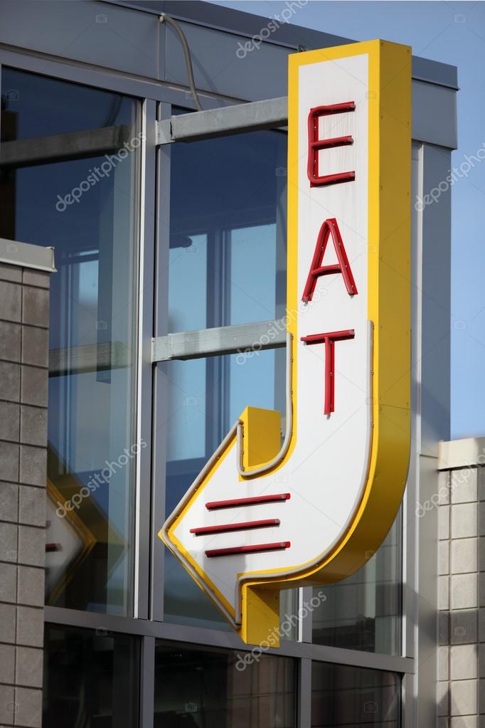 Eat Sign — Stock Photo © jhansen2 #14340679