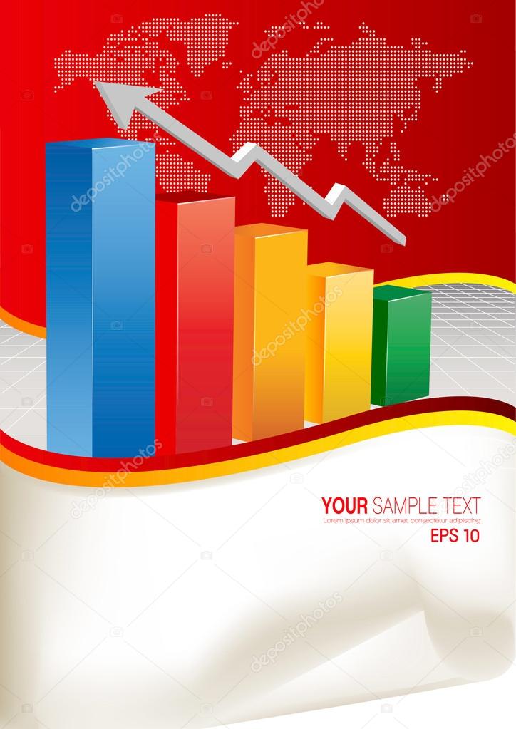 Vector Business Chart — Stock Vector © monicaodo #13597131