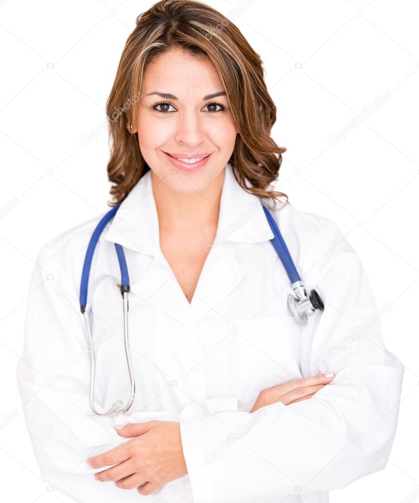 Beautiful female doctor Beautiful female doctor — Stock Photo © andresr ...